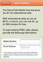 PennyTalk International Calling Service | Products